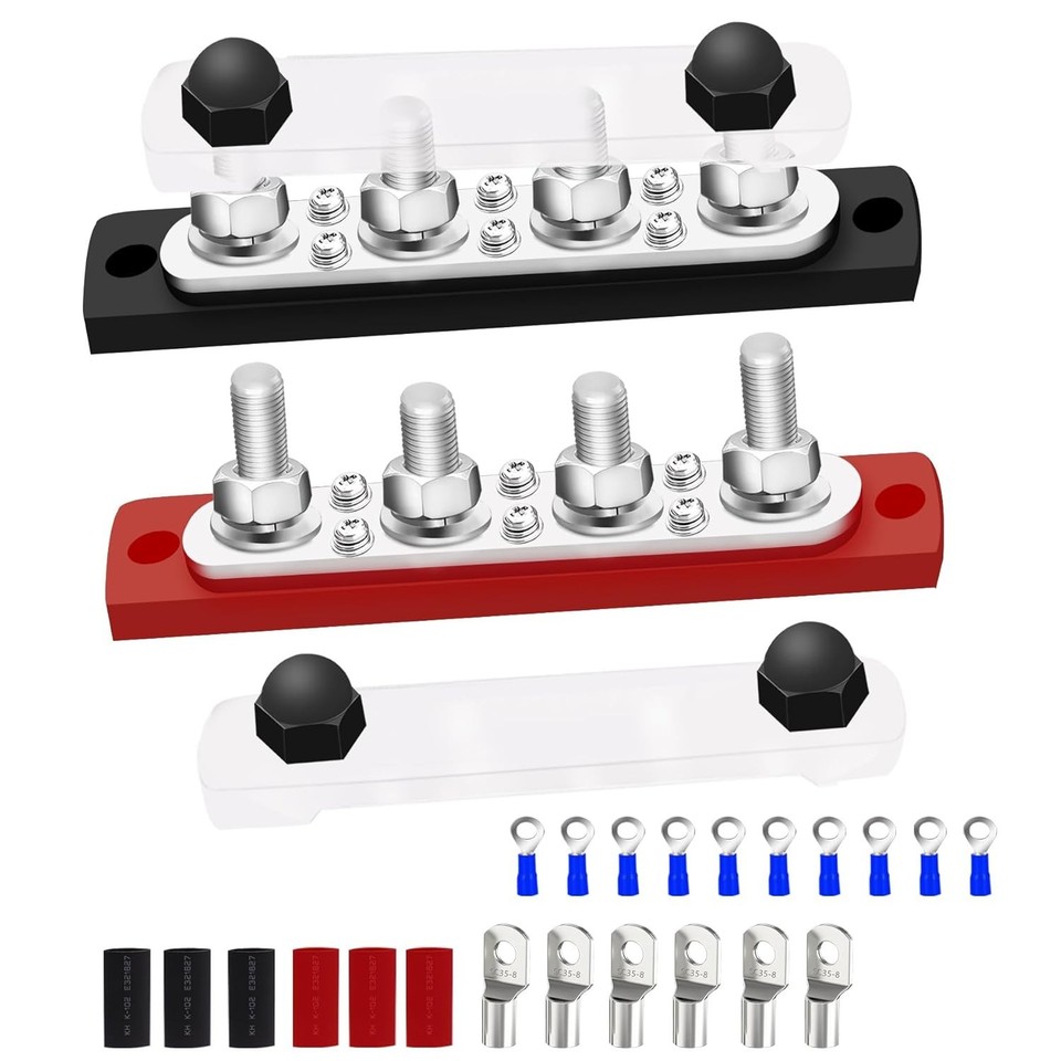 250A Bus Bar 12V Marine 5/16" Power Distribution Block Automotive ...