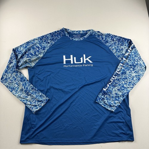 HUK Fishing Performance Kryptek Shirt Mens 2XL Camo Outdoors Longsleeve ...