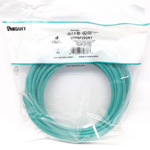 Panduit TX6 Plus Patch Cable Rj-45 25 ft (7.82M) Utp CAT6 Stranded ...