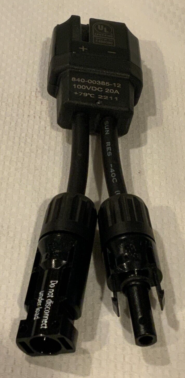 Enphase Microinverter DC Connector Cable 100vdc 20a 840-00385-11 for ...
