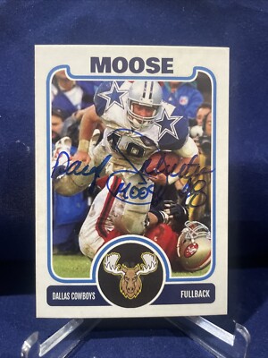 Daryl “Moose” Johnston Custom Dallas Cowboys Autographed Card | eBay
