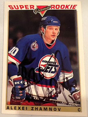 Alexei Zhamnov JSA Authentic Autograph '92-93 Super Rookie Topps #128 ...