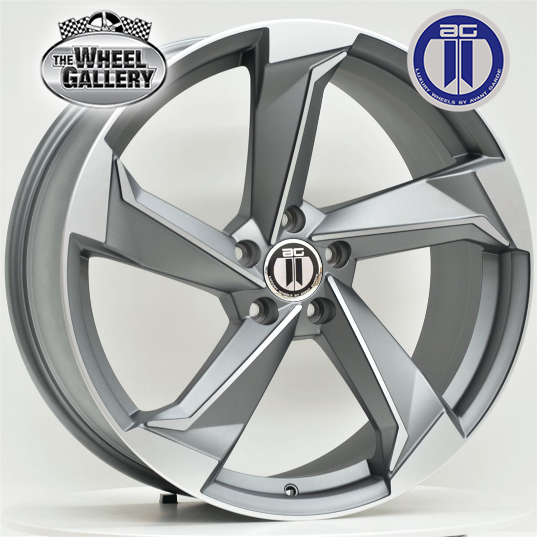 AG Rot2 20x9 P42P Satin Grey Machined Set of Alloy Wheels | eBay Australia