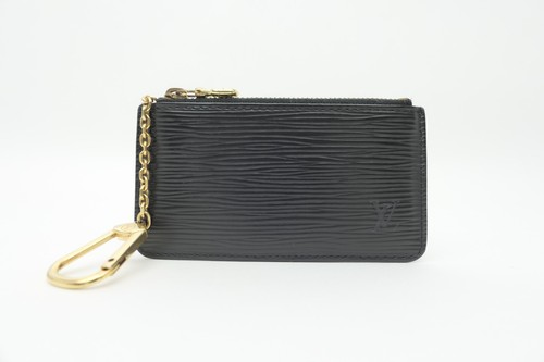 Louis Vuitton Authentic Epi Leather Black Key Chain Coin Purse Wallet ...