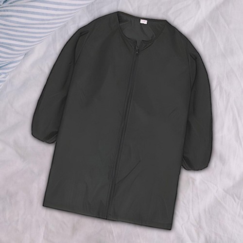 Kids Smock Front Zipper Washable Full Coverage Solid Color Waterproof ...