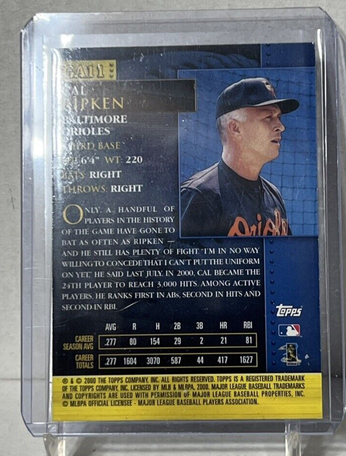 2001 TOpps Chrome Golden Nuggets Cal Ripken Jr. Baltimore Orioles | eBay