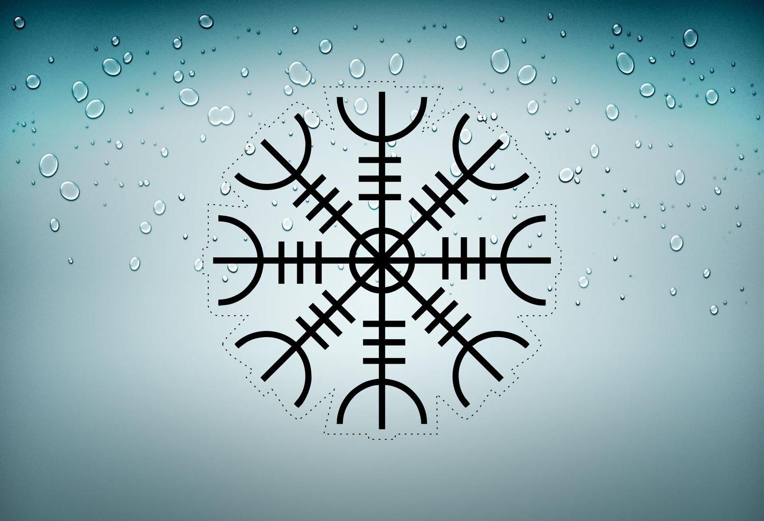 Icelandic Sticker Magical Viking Symbol Odin Odinicraven Invincible | eBay