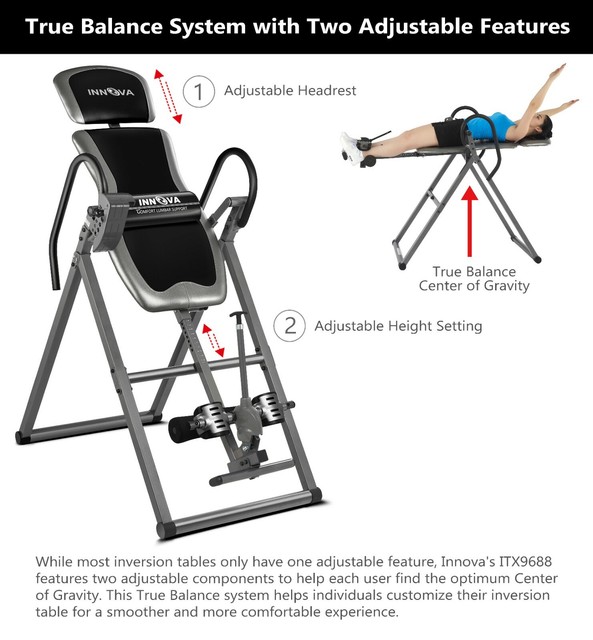 Innova Itx9688 Heavy Duty Deluxe Inversion Therapy Table for sale ...