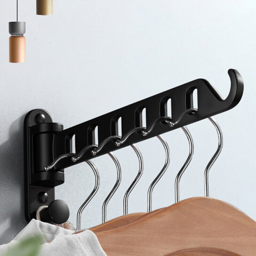 Telescopic Clothes Rack Clothes Hook Drying Rack Indoor and Outdoor | eBay