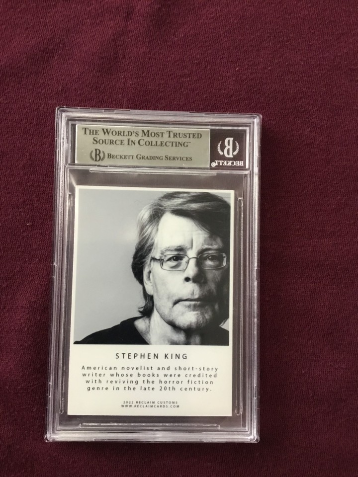 Stephen King Signed 1 of 1 "The Shining" Trading Card Beckett Certified ...