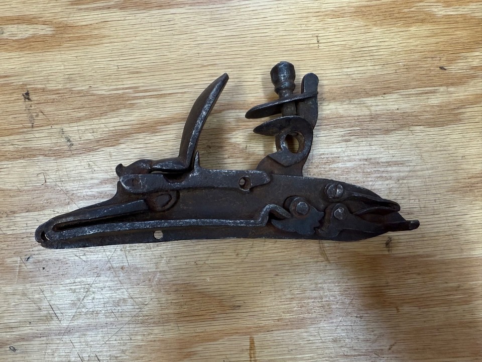 Antique Large Flintlock lock | eBay
