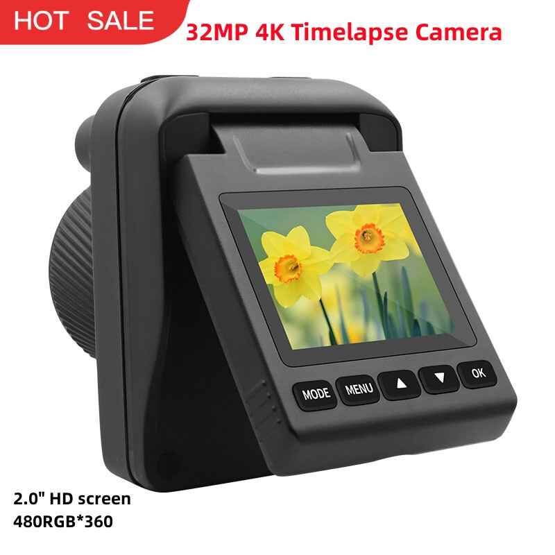32MP 4K Portable Timelapse Camera Time Lapse Camera f/ Outdoor Daily ...