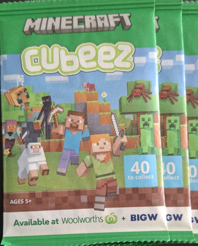 2025 Woolworths Minecraft Cubeez New And Sealed Packets 40 To Collect ...