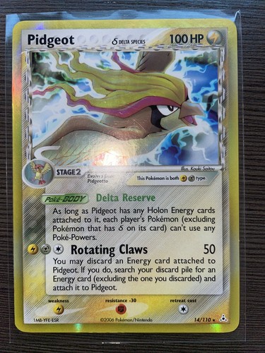 Pidgeot Delta Species 14/110 Holo - EX Holon Phantoms - Pokémon Card ...