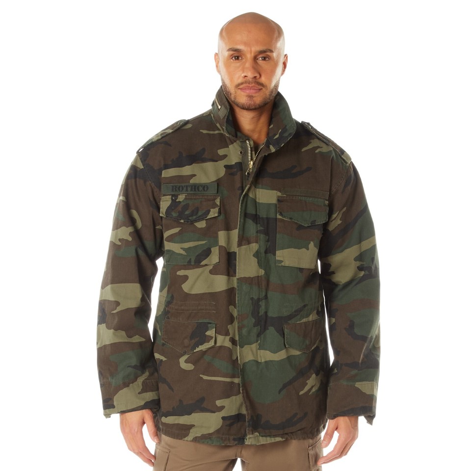 Classic Vintage M-65 Field Jacket Army Tactical Field Combat M65 Rothco ...