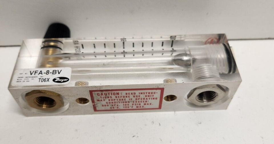 NEW OLD STOCK! DWYER 10-100 SCFH AIR FLOW METER VFA-8-BV | eBay