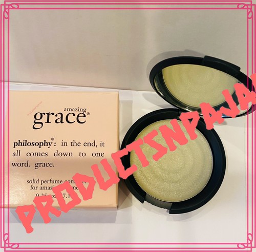 Philosophy AMAZING GRACE SOLID PERFUME COMPACT 0.25oz/7.1g PRE-COTY ...