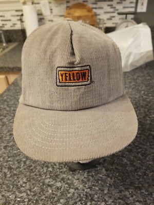 Yellow Brand Freight Trucking Vintage Corudroy Snapback Hat Cap by ...