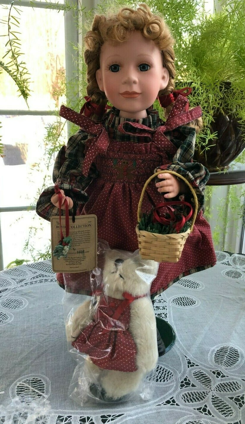 BOYDS PORCELAIN DOLL - YESTERDAY'S CHILD COLLECTION - JOY WITH SMOOCH ...