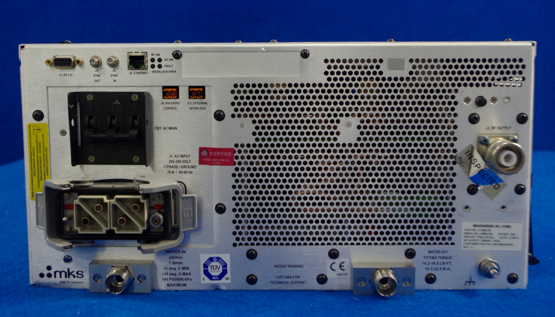 MKS C13002 2MHz 13KW RF GENERATOR P/N 660-080455R635 660-080455-625 for ...