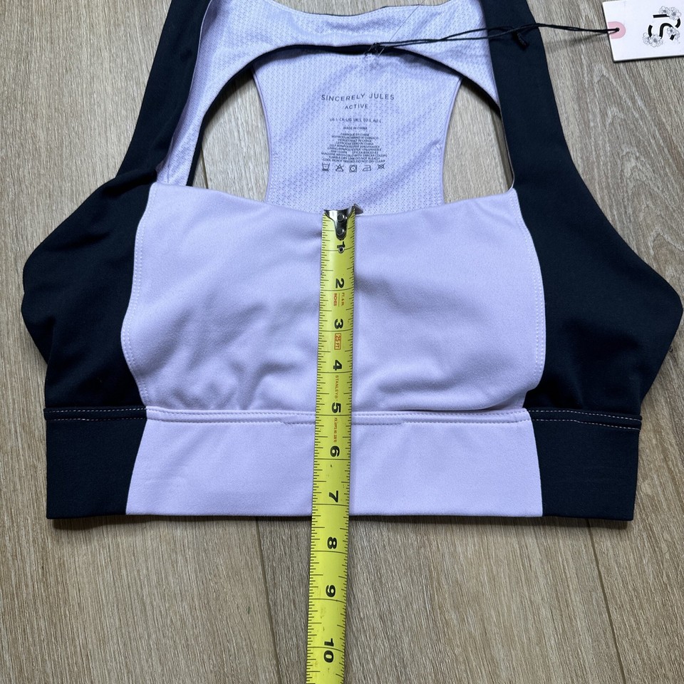 Sincerely Jules Active Purple Sport Bra Razor Back Size Large NEW | eBay