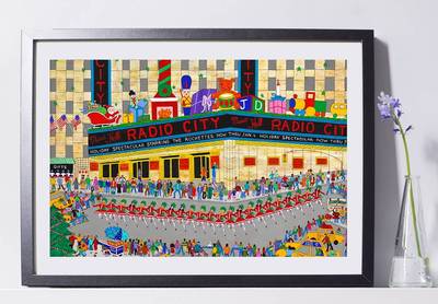Radio City Music Hall Art Reproduction 8x10 Pat Singer's New York ...