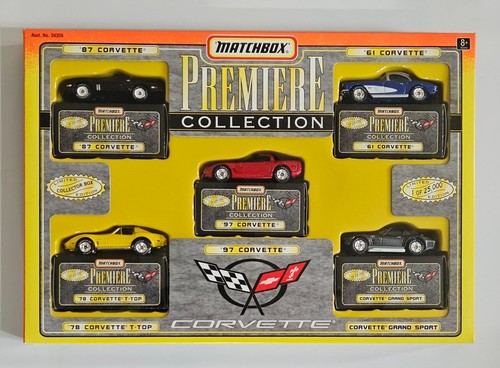 MATCHBOX CORVETTE PREMIERE COLLECTION 5-PACK LIMITED EDITION SET (RED ...