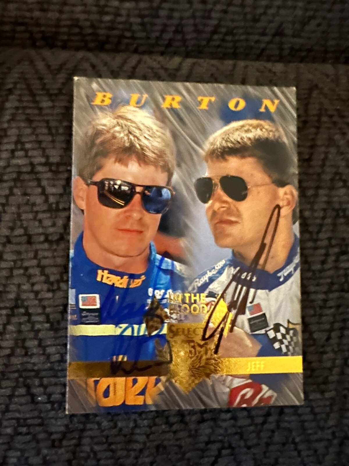 Jeff & Ward Burton signed Trading Card Autographed NASCAR Brothers | eBay