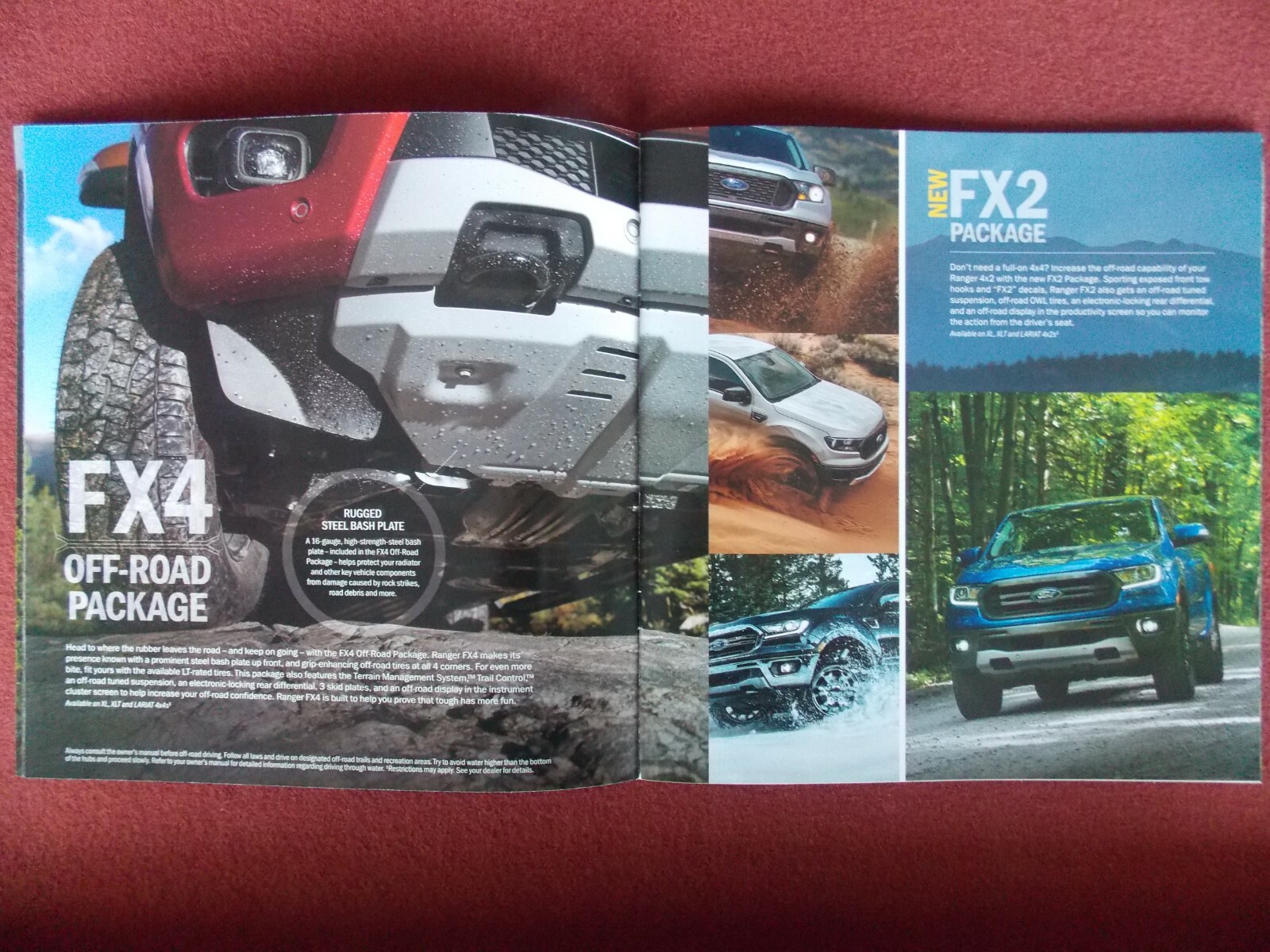2020 Ford Ranger New Dealer Sales Brochure FX4 Lariat, XLT, XL,4 Wheel ...