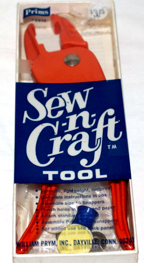 Prims Sew N Craft Setter Tool to Set Snaps Studs Eyelets NIB w ...