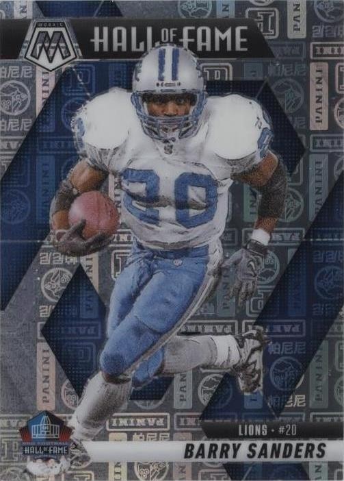 2025 Panini Mosaic - Hall of Fame Barry Sanders #291 Silver Knight ...