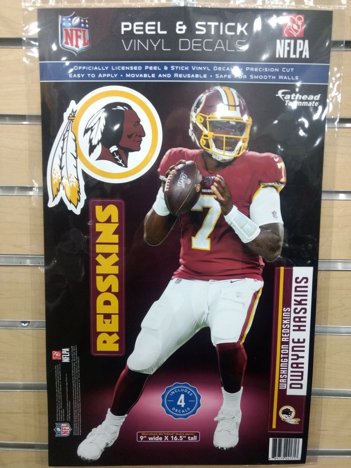 DWAYNE HASKINS WASHINGTON REDSKINS 4 PIECE FATHEAD 11"X17" WALL GRAPHIC ...