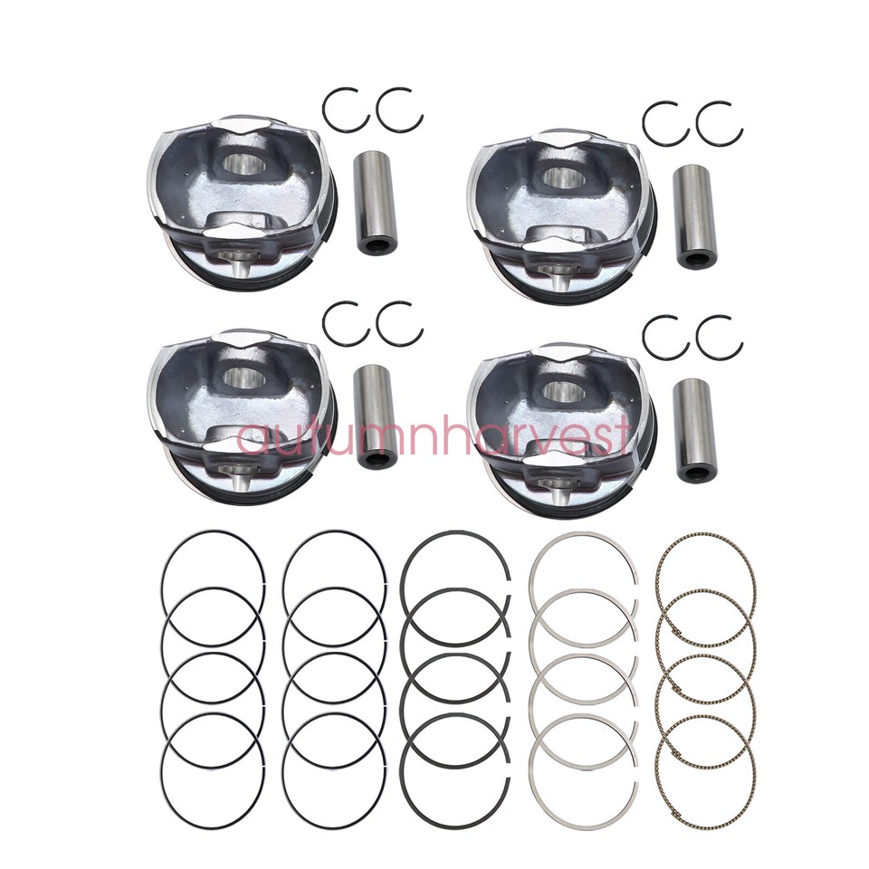 Pistons & Rings Kit For 11-15 Buick Chevrolet Cruze Encore 1.4L L4 DOHC ...