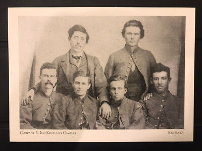 POSTCARD REMEMBER KENTUCKY’S CONFEDERATES COMPANY B, 2nd KENTUCKY ...