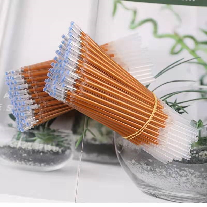 0.7mm Gel Pens Refills, 50Pcs Sparkle Metallic Ink Bold Point, Gold ...