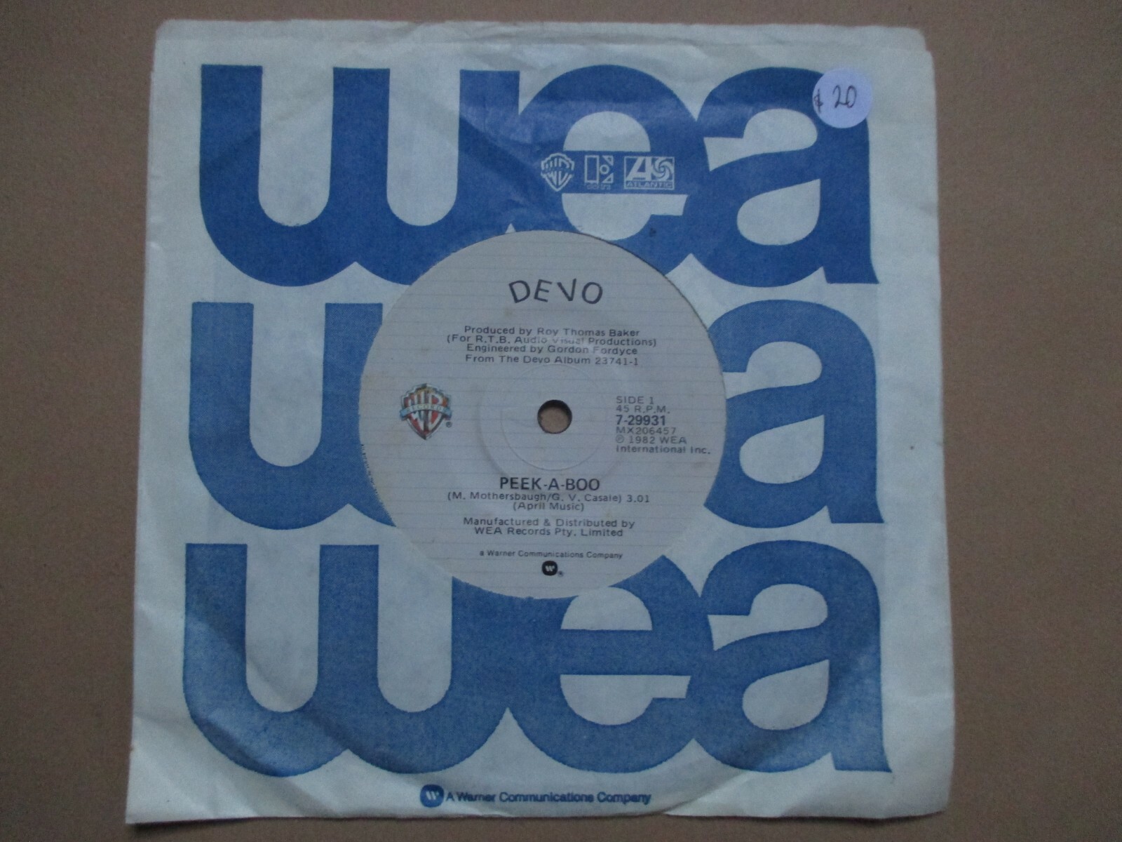 7" single, Devo, Peek-A-Boo, vintage | eBay