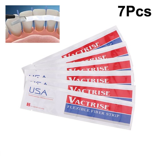 7Pcs/boxed Dental Flexible Fiber Strip Tooth Fixation Strips Light Cure ...