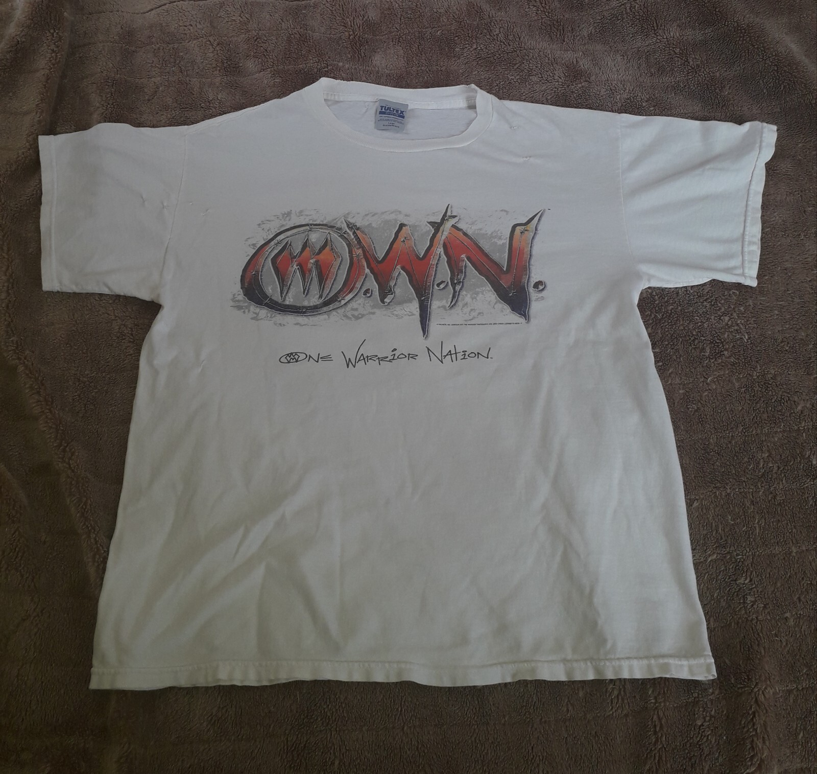 Ultimate Warrior vintage WCW WWF WWE shirt One Warrior Nation | eBay