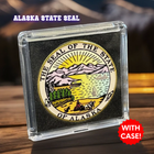 ALASKA State Seal Challenge Coin Colorized USA NEW! WITH CASE! | eBay