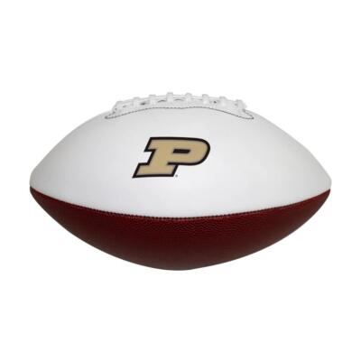 Purdue Boilermakers Full Size 2 White Panel Autographable Football [NEW ...