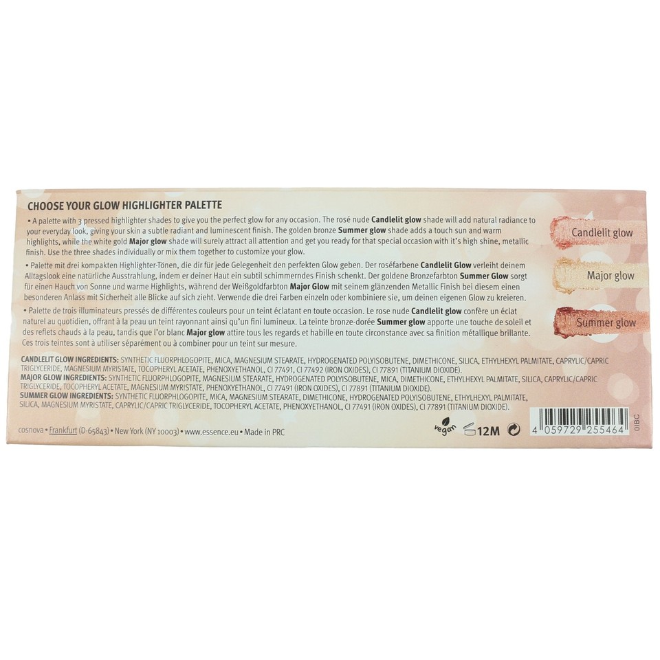 ESSENCE HIGHLIGHT PALETTE Shimmer Shades Radiant Make-Up Choose Your ...