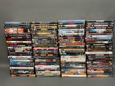 110 DVD movies! Wholesale assorted Used DVD Lot great condition w ...