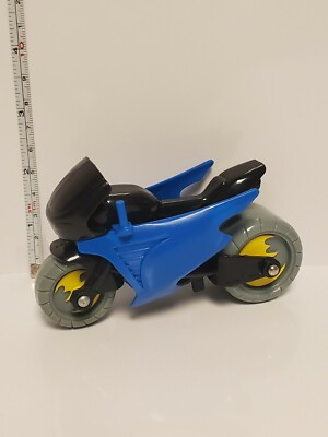 Imaginext Batman Blue Batcycle From Batcave DC Super Friends Motorcycle ...