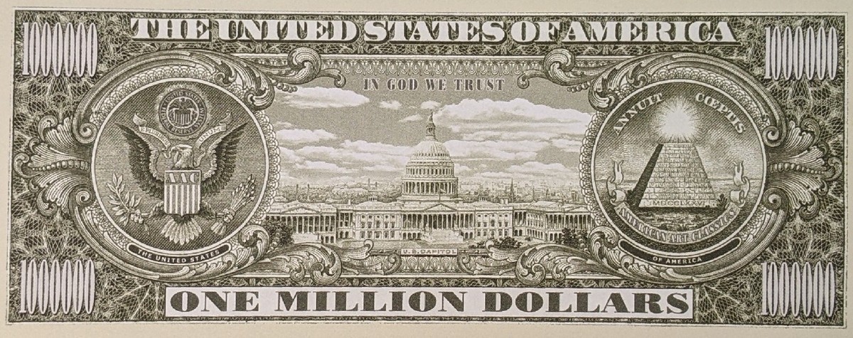 What Does A Us Million Dollar Bill Look Like Now - Infoupdate.org
