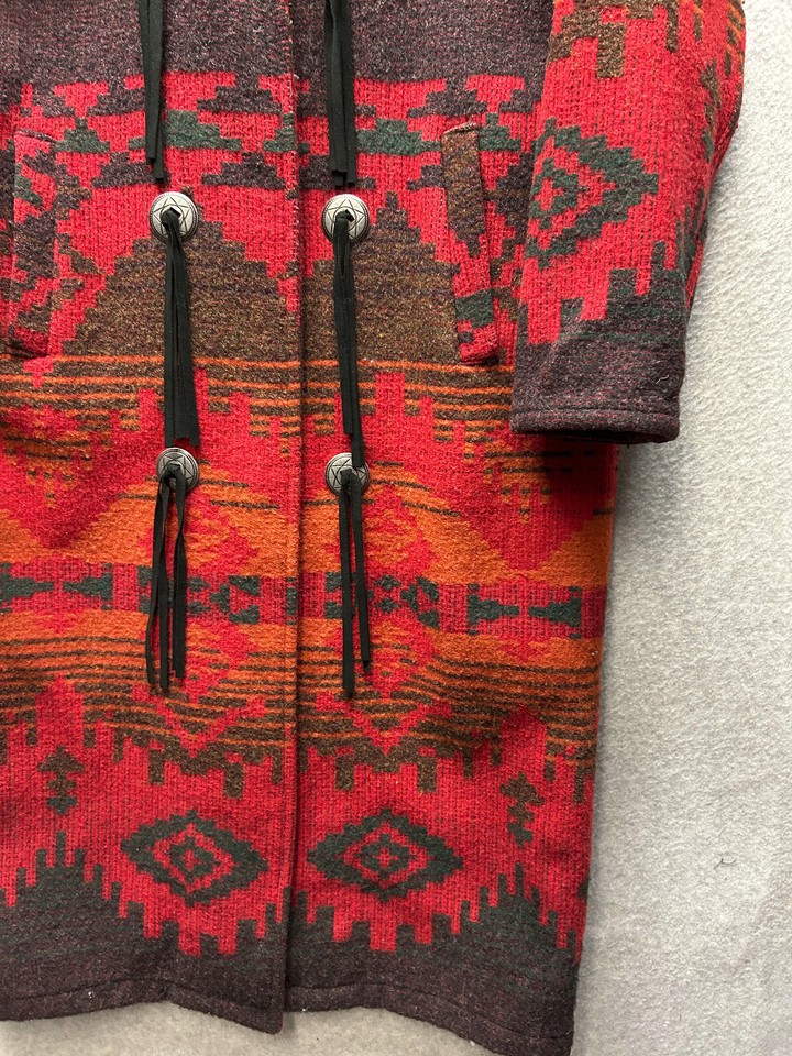 Vtg Woolrich Womens Medium Wool Long Trench Coat Duster Blanket ...