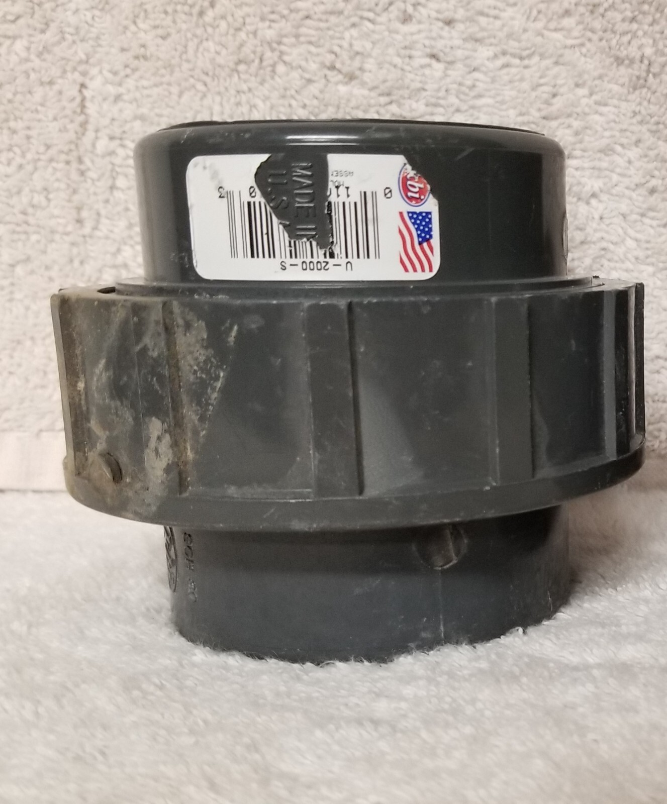 Lot of 4= KBI PVC Sch80 Union w/O-Ring Seal 2", 1-1/2", 1-1/4", 3/4" | eBay