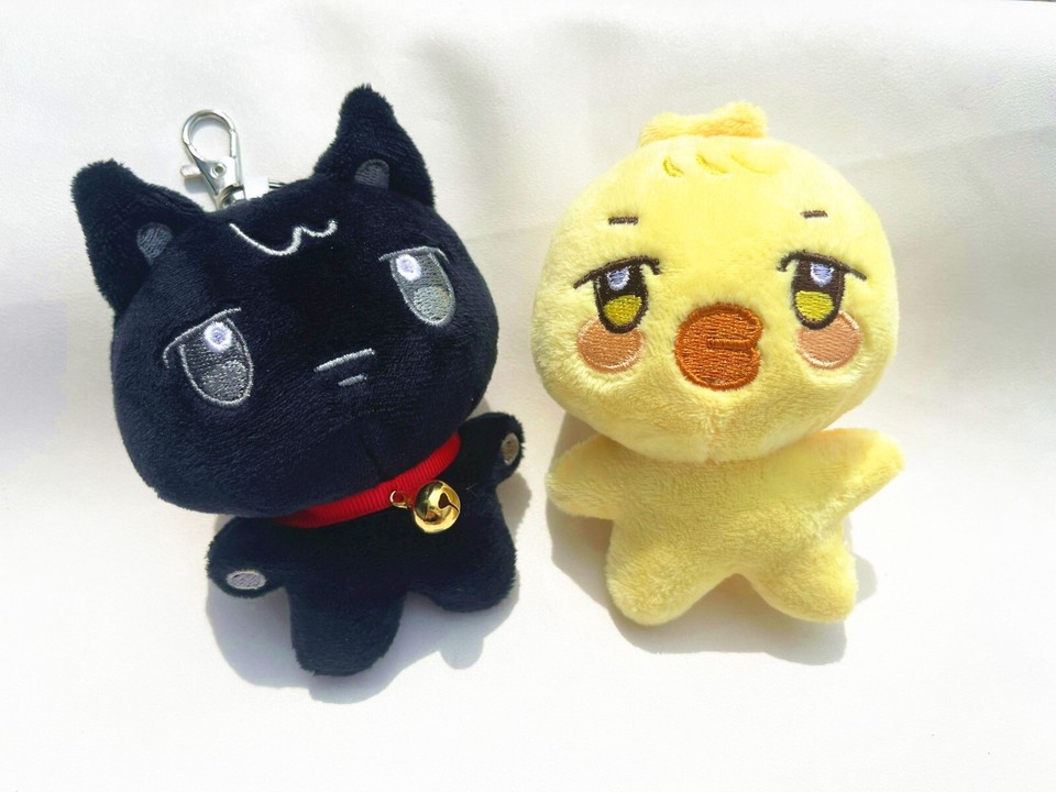 ATEEZ ANITEEZ Pop Up Plush Cartoon Doll Keychain SANdeoki DDEONGbyeoli ...