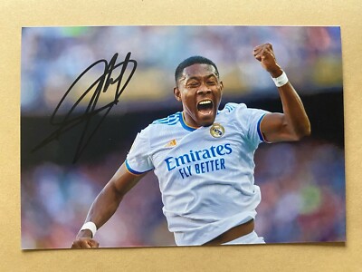 Handsigniertes Foto David Alaba Real Madrid Autogramm Signed Photo ...