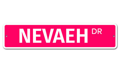 6852 SS Nevaeh 4" x 18" Novelty Street Sign Aluminum | eBay