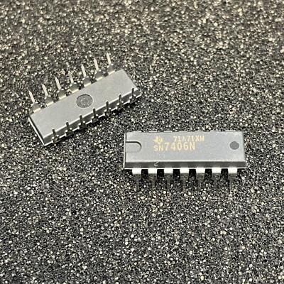 SN7406N Texas Instruments, Inverter IC 6 Channel Open Collector 14-PDIP ...